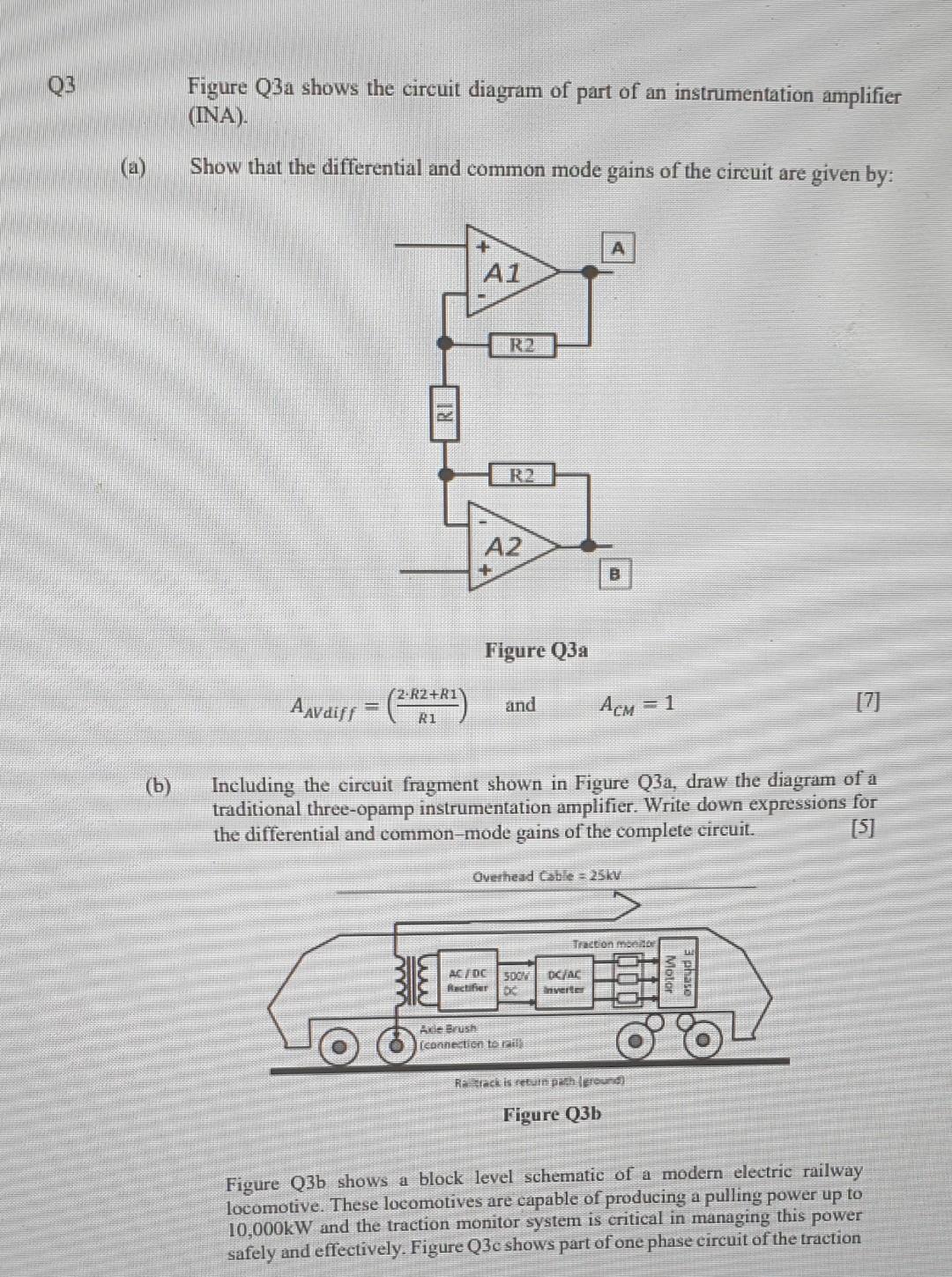 Solved Q3 Figure Q3a shows the circuit diagram of part of an | Chegg.com