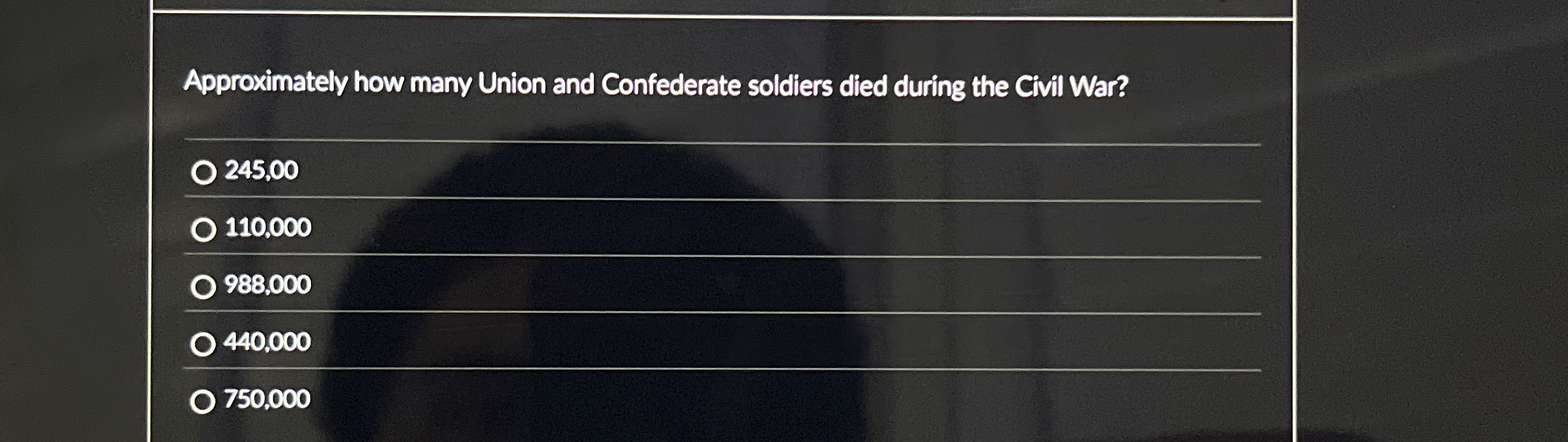 Solved Approximately how many Union and Confederate soldiers | Chegg.com