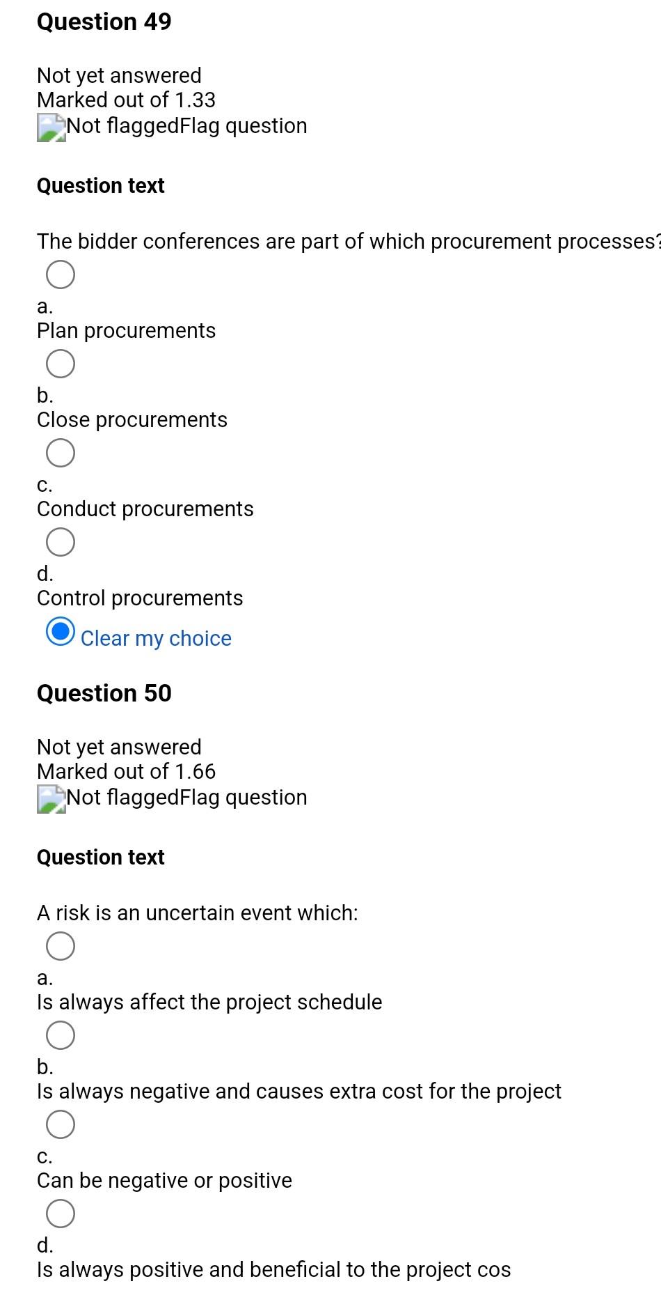 Solved Not yet answered Marked out of 1.33 Not flaggedFlag | Chegg.com