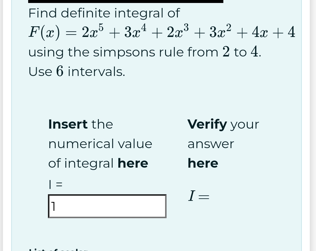Find definite integral | Chegg.com