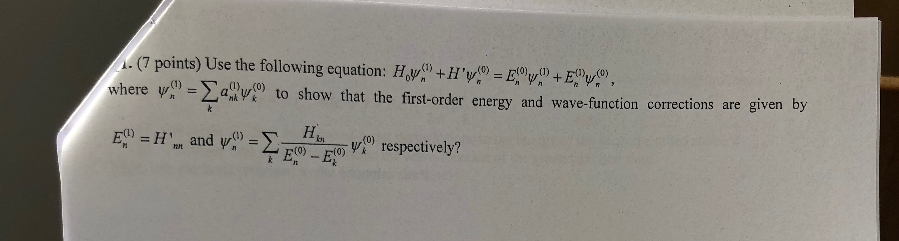 Solved points) ﻿Use the following equation: | Chegg.com