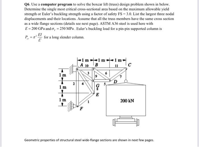 Solved Q6. Use a computer program to solve the boxcar lift | Chegg.com