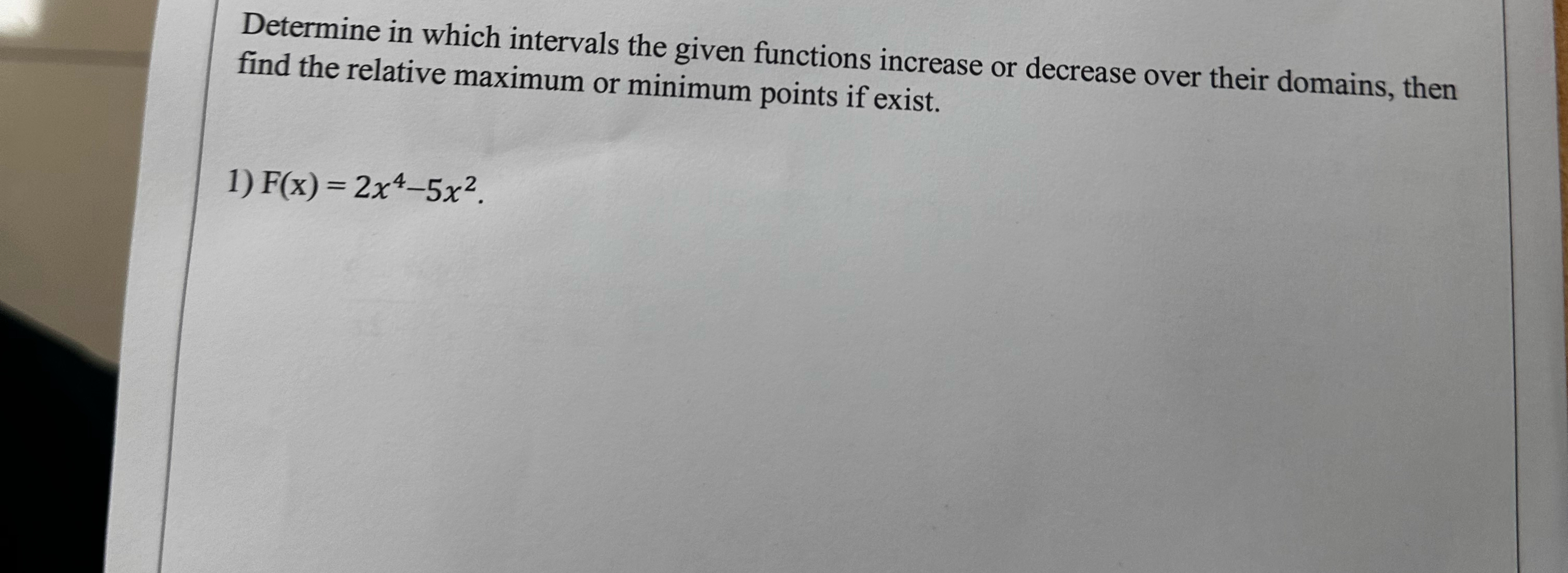 Solved Determine in which intervals the given functions | Chegg.com