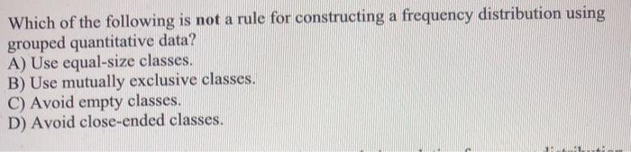 Solved Which of the following is not a rule for constructing | Chegg.com