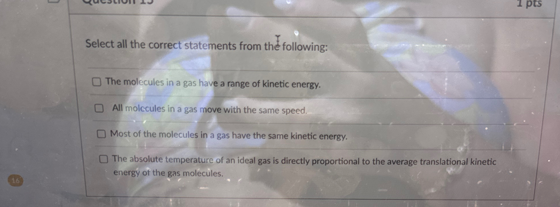 Solved Select all the correct statements from the | Chegg.com