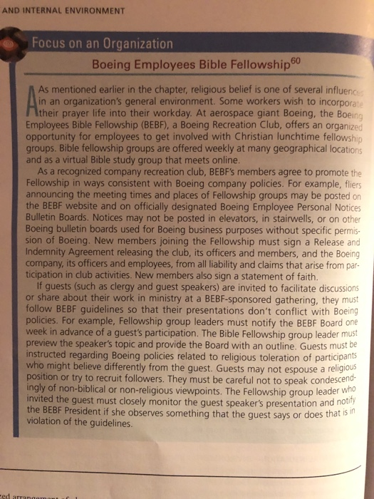 Solved In what ways is the BEBF supporting the Boeing | Chegg.com