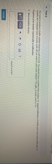 Solved Buffer solutions can be produced by mixing a weak | Chegg.com