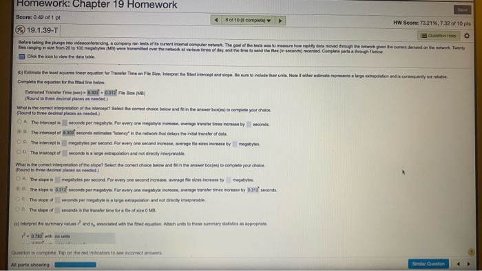 Solved Homework: Chapter 19 Homework Save core: 0.42 of 1 pt | Chegg.com