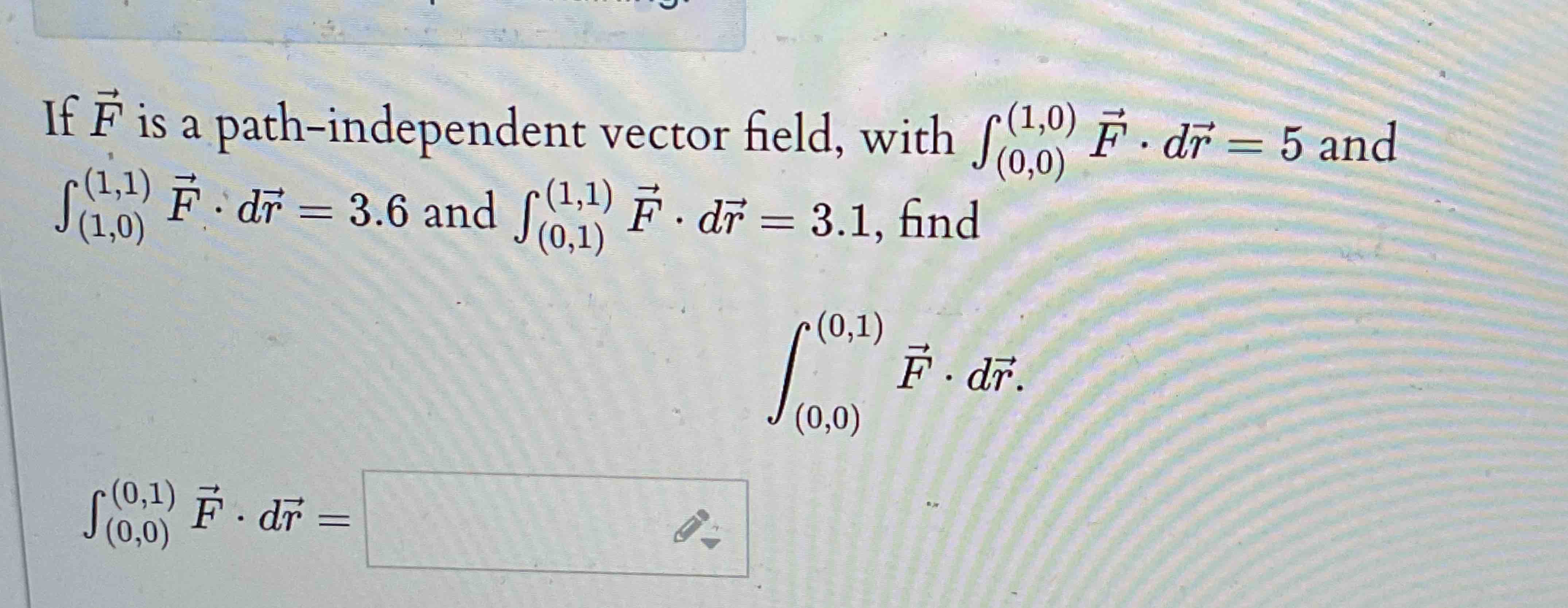 Solved If ﻿vec(F) is ﻿a path-independent vector field, with | Chegg.com