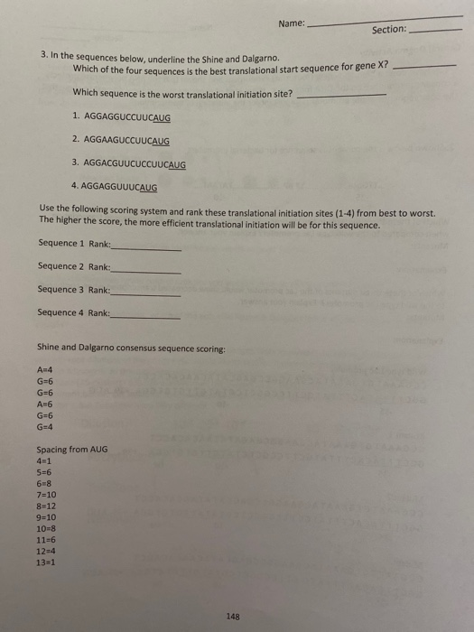 Central Dogma Activity 1. You have done a bind and | Chegg.com