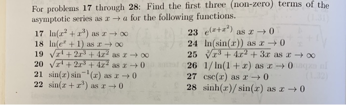 Solved 1 lim 8 lim- 22 2 lim Problems for $1.3 For problems | Chegg.com