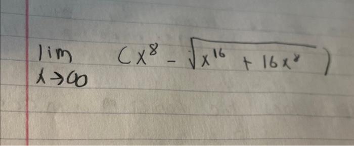 Solved (x8−x16+16x2) | Chegg.com