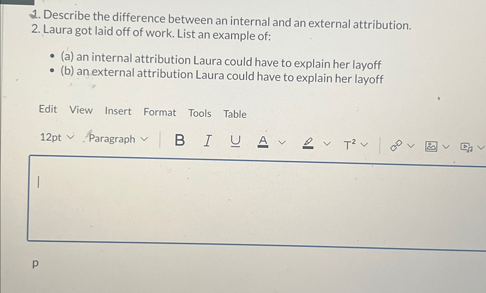 Solved Describe the difference between an internal and an | Chegg.com