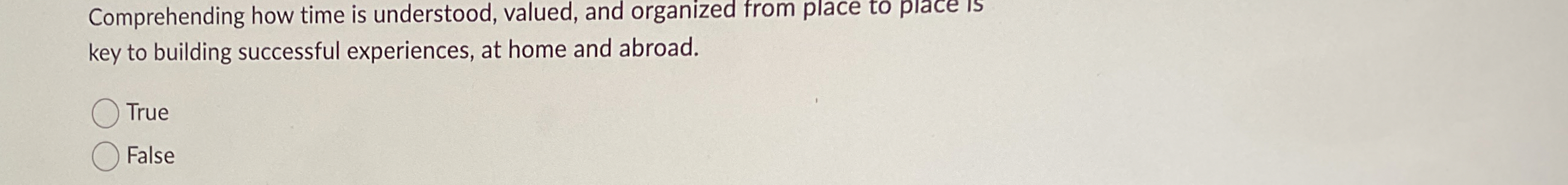 Solved Comprehending how time is understood, valued, and | Chegg.com