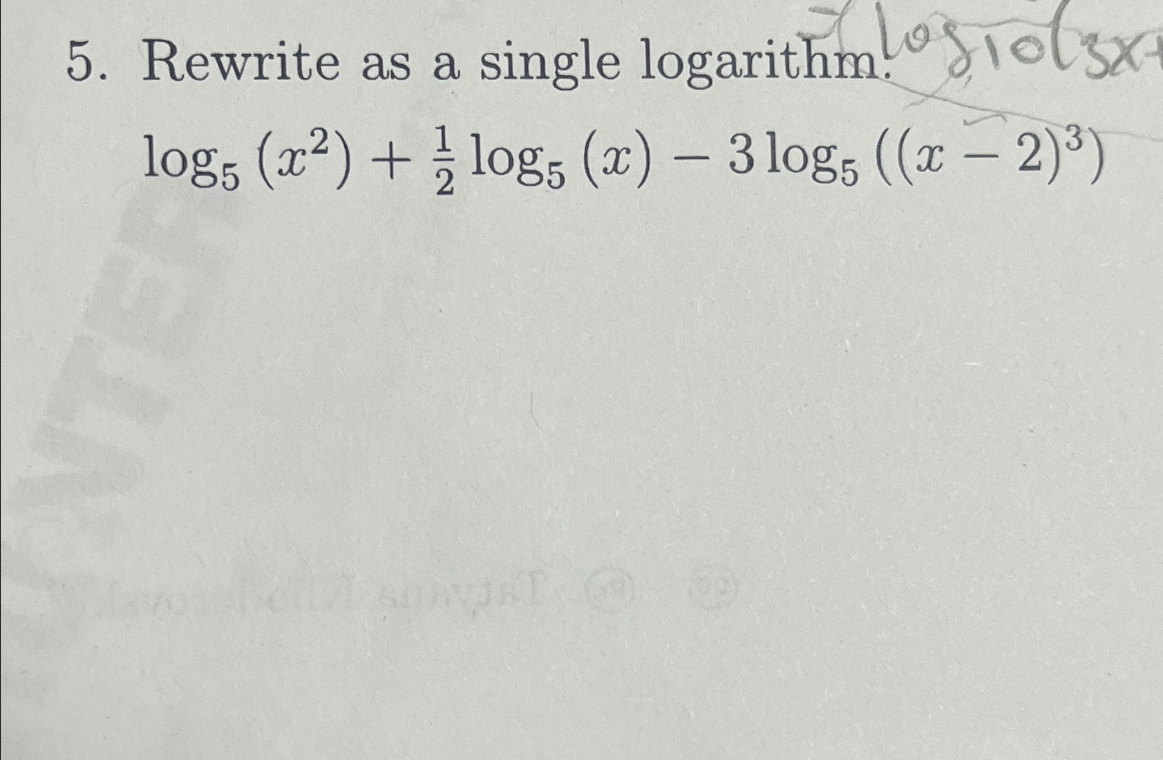Solved Rewrite as a single | Chegg.com