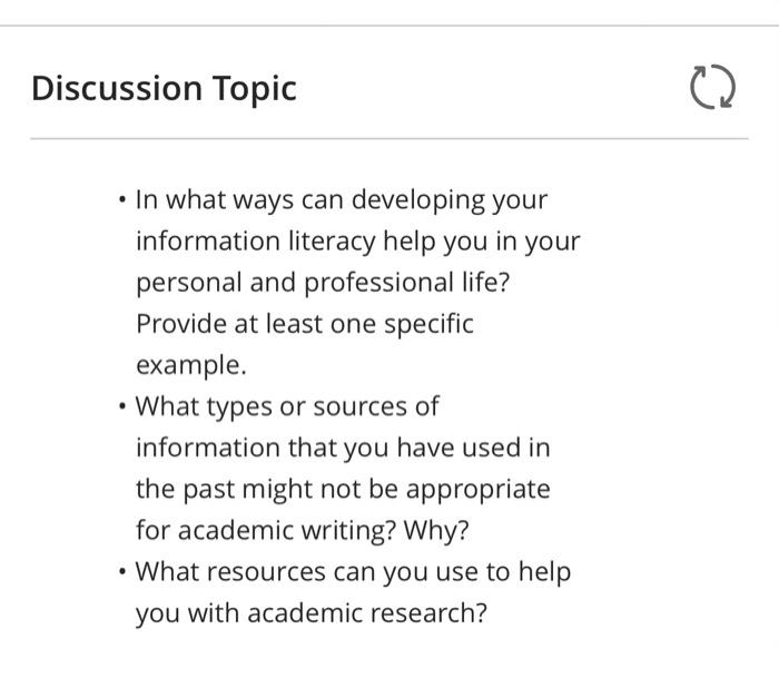 Solved Discussion Topic C (2 • In what ways can developing | Chegg.com