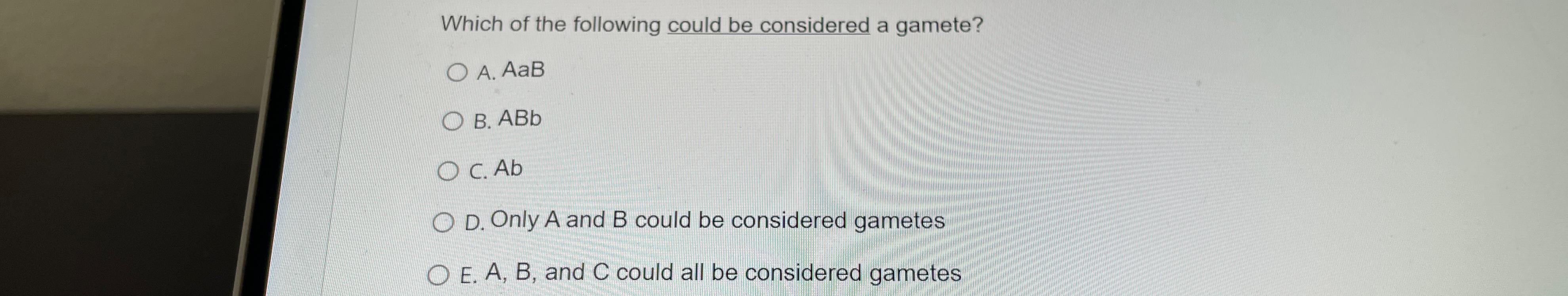 Solved Which of the following could be considered a | Chegg.com