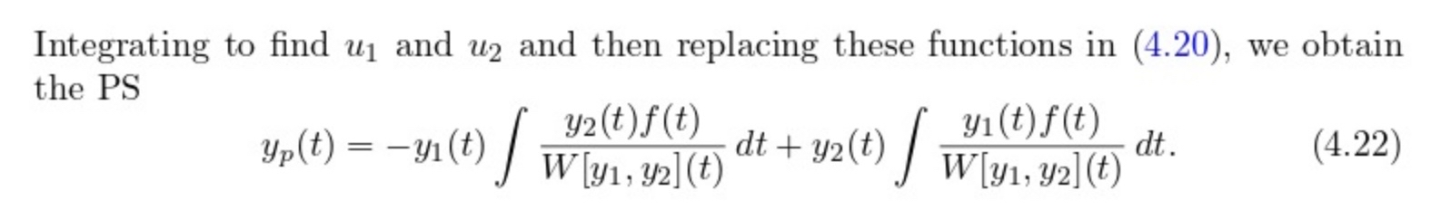 Solved y''+2y'=4.Use the method of variation of parameters | Chegg.com