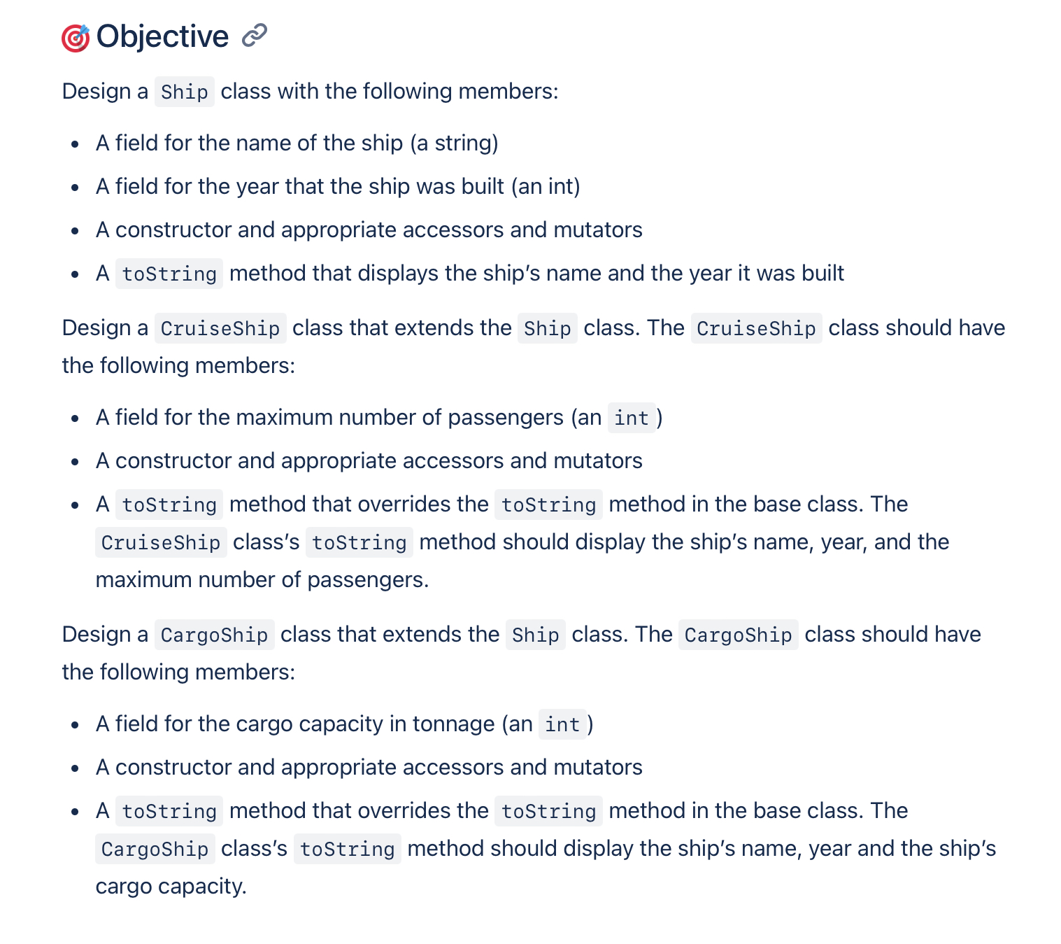 Solved Objective:Design a class with the following members:A | Chegg.com