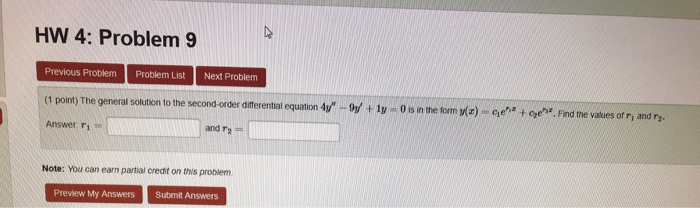 Solved HW 4: Problem 9 Previous Problem Problem List Next | Chegg.com