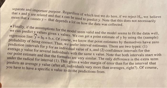 Solved SIMPLE LINEAR REGRESSIONstep by step | Chegg.com