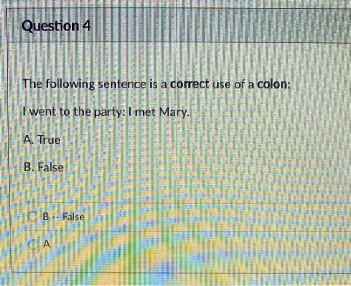 Solved Question 4 TEE ELETE The following sentence is a | Chegg.com