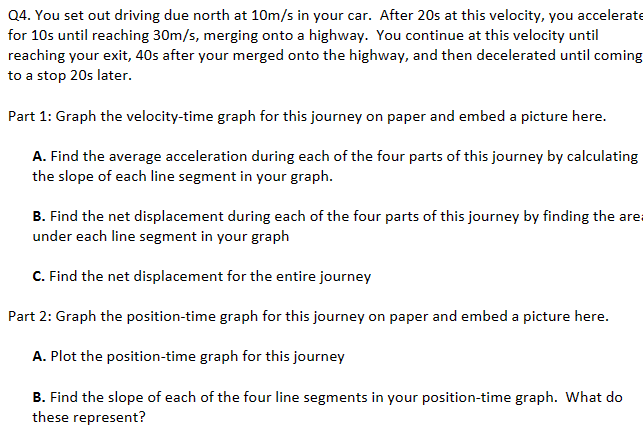 Solved Part 2: Graph the position-time graph for this | Chegg.com