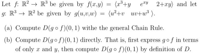 Solved where Df and Dg are derivative of functions f and g. | Chegg.com