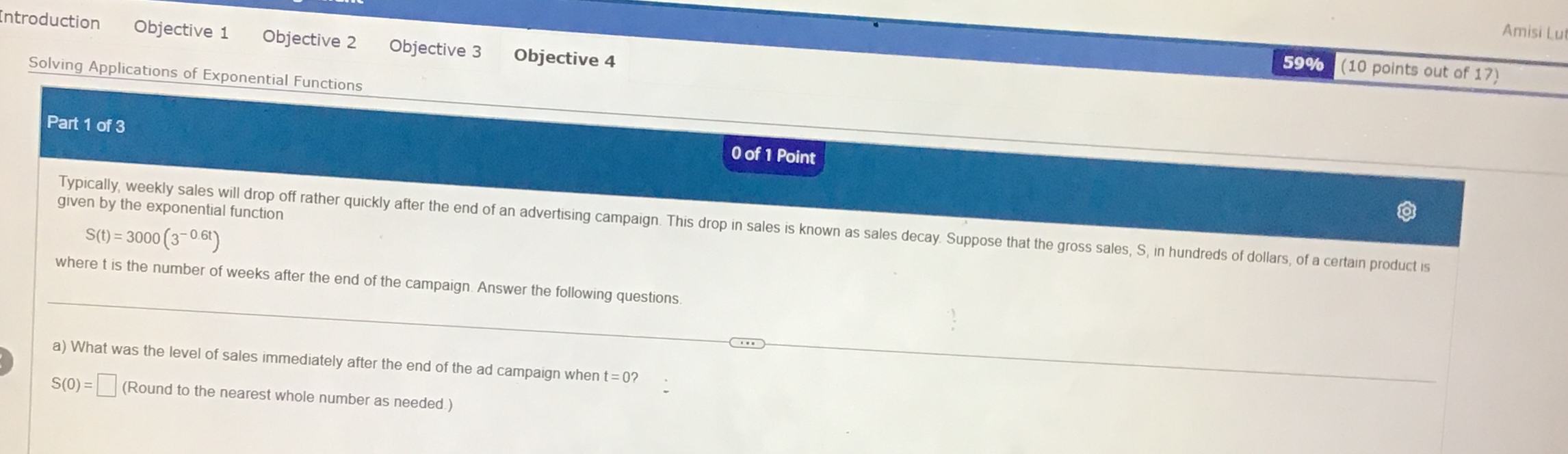 Solved IntroductionObjective 1Objective 2Objective | Chegg.com