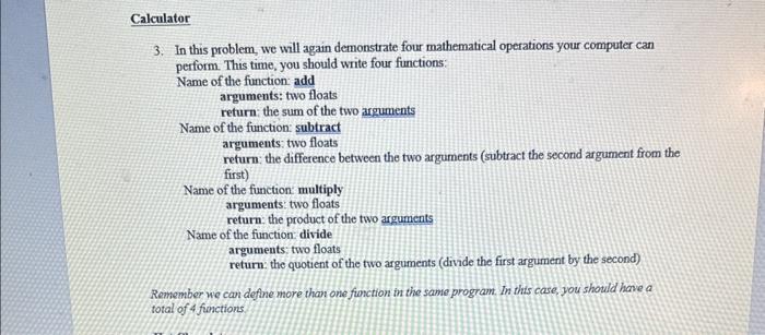 Solved 3. In this problem, we will again demonstrate four | Chegg.com