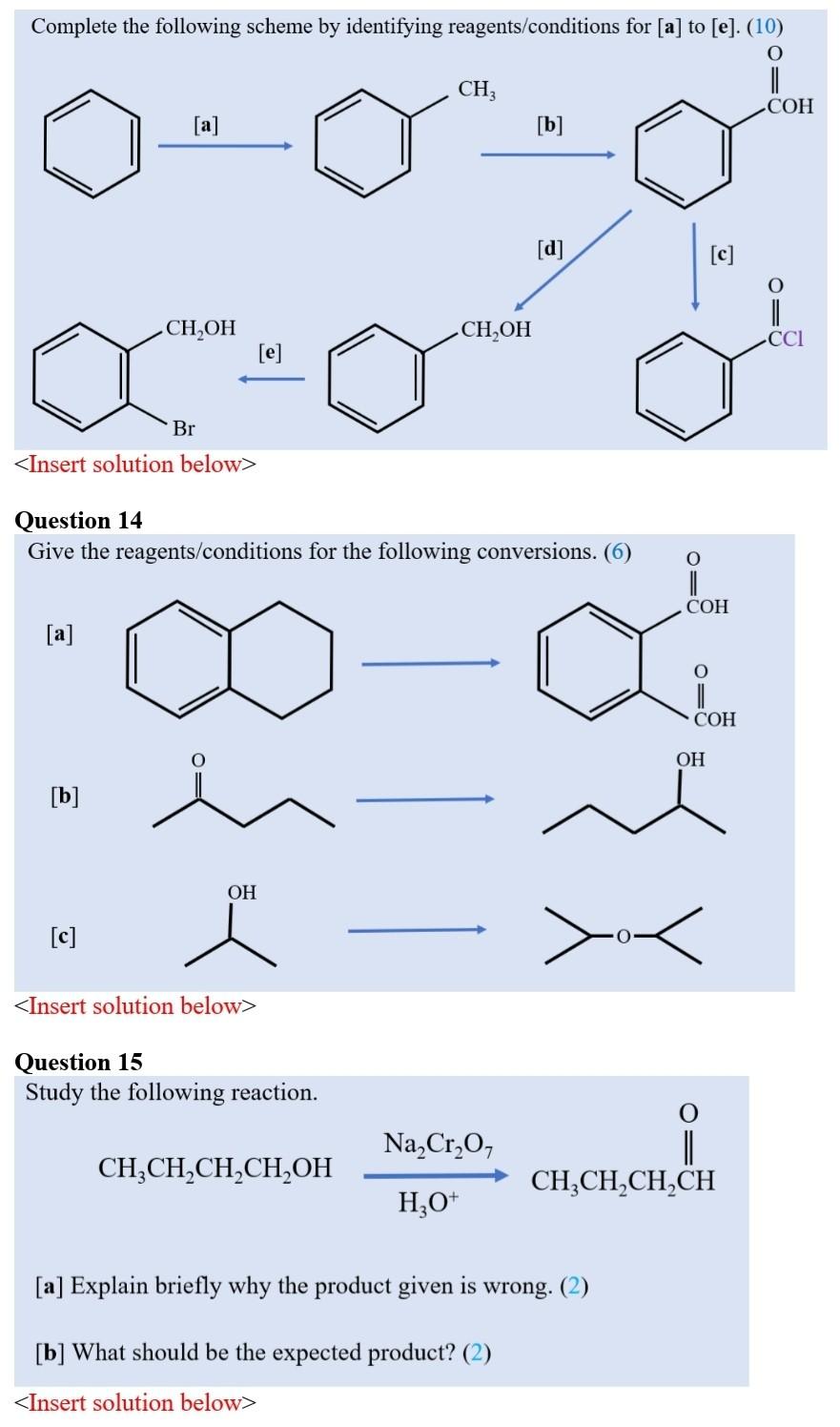 Solved Complete the following scheme by identifying | Chegg.com