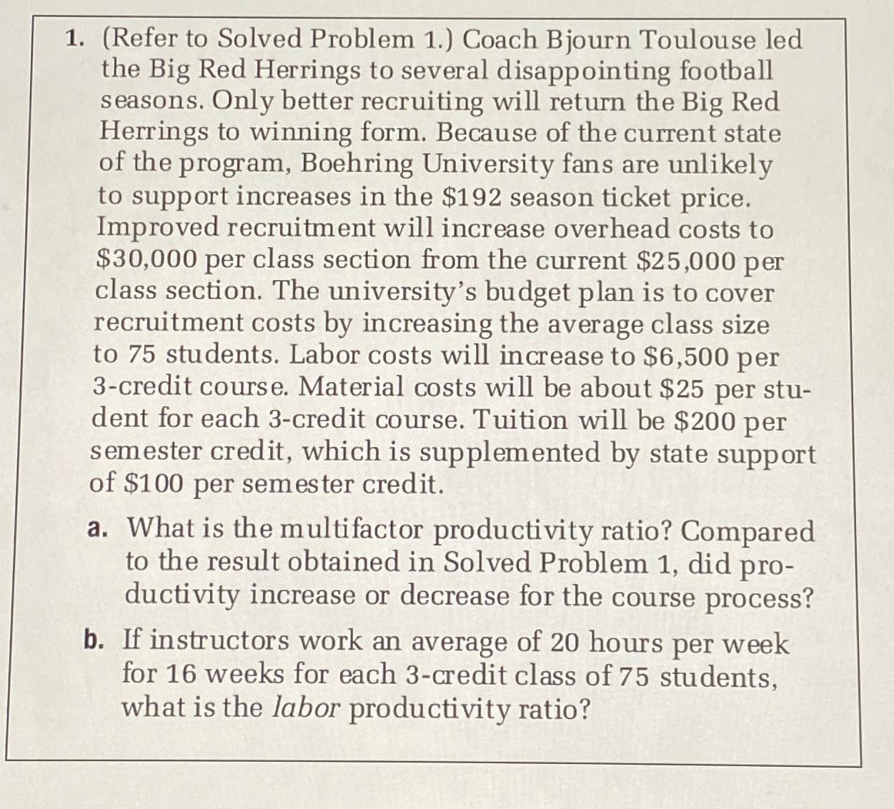 Solved (Refer to Solved Problem 1.) Coach Bjourn Toulouse | Chegg.com Solved (Refer to Solved Problem 1.) Coach Bjourn Toulouse | Chegg.com
