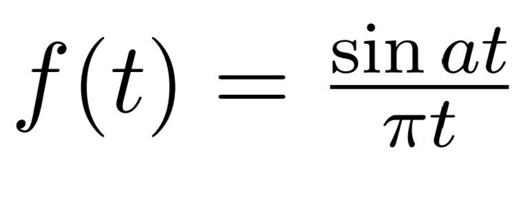 Solved f(t) = sin at at | Chegg.com