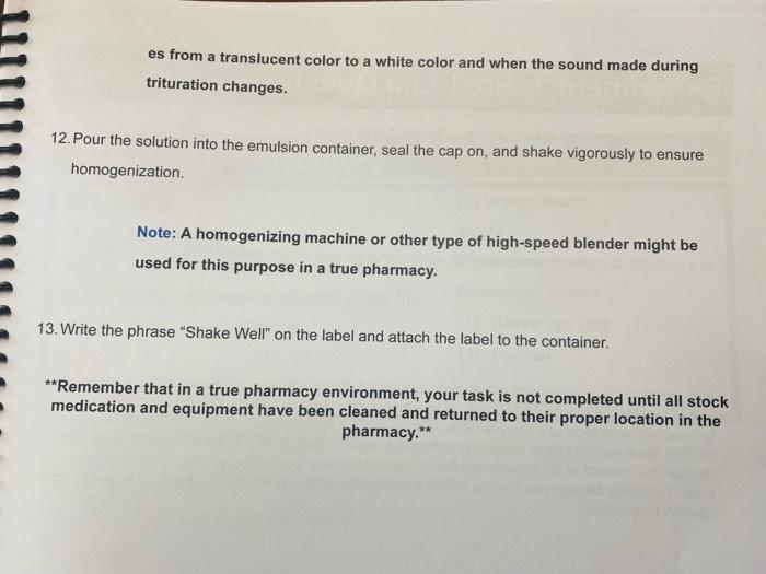Solved Experön Gum Method of Lab 4 Dry Gum Method of | Chegg.com