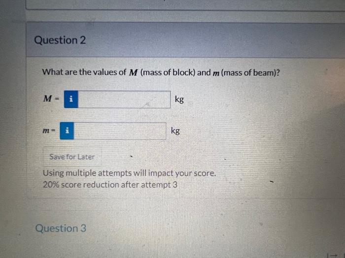 A uniform block (mass M ) rests on a uniform, | Chegg.com