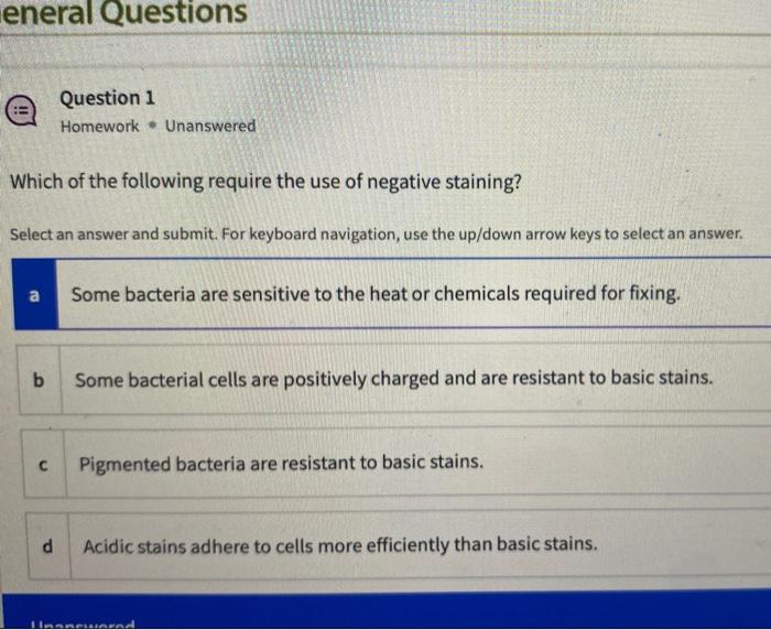 Solved Homework - Unanswered Which of the following require | Chegg.com