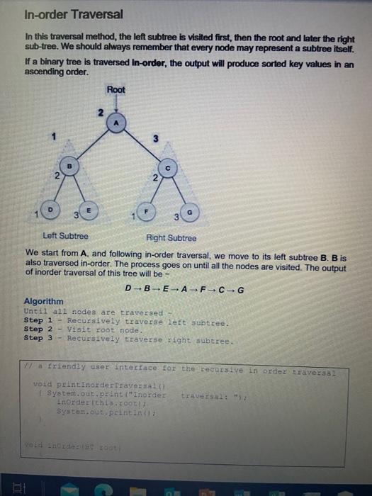 Solved Binary Trees Bt And Binary Search Trees Bst Binary 5173