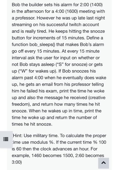 Solved (Hint: Use military time. To calculate the proper | Chegg.com