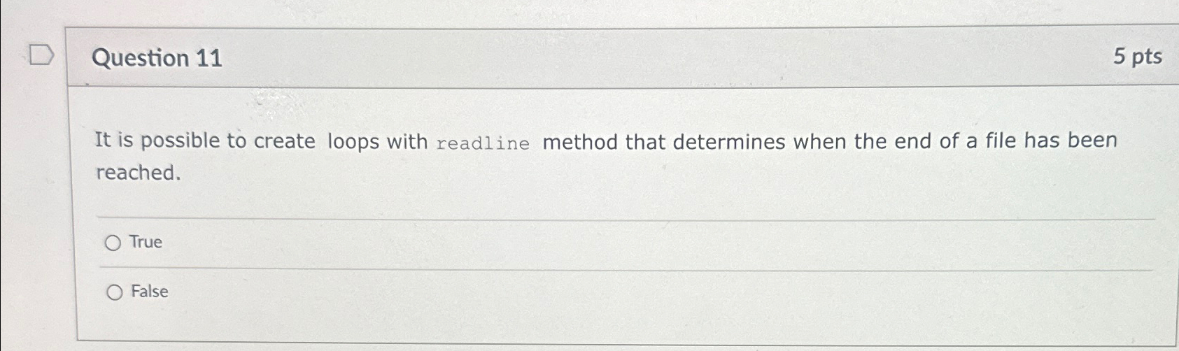 Solved Question 115 ﻿ptsIt is possible to create loops with | Chegg.com