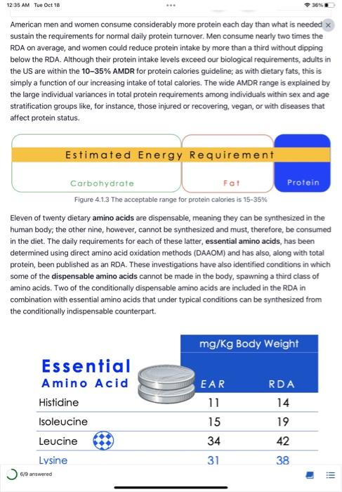 Table 4.1.2 Estimated Average Requirements for | Chegg.com
