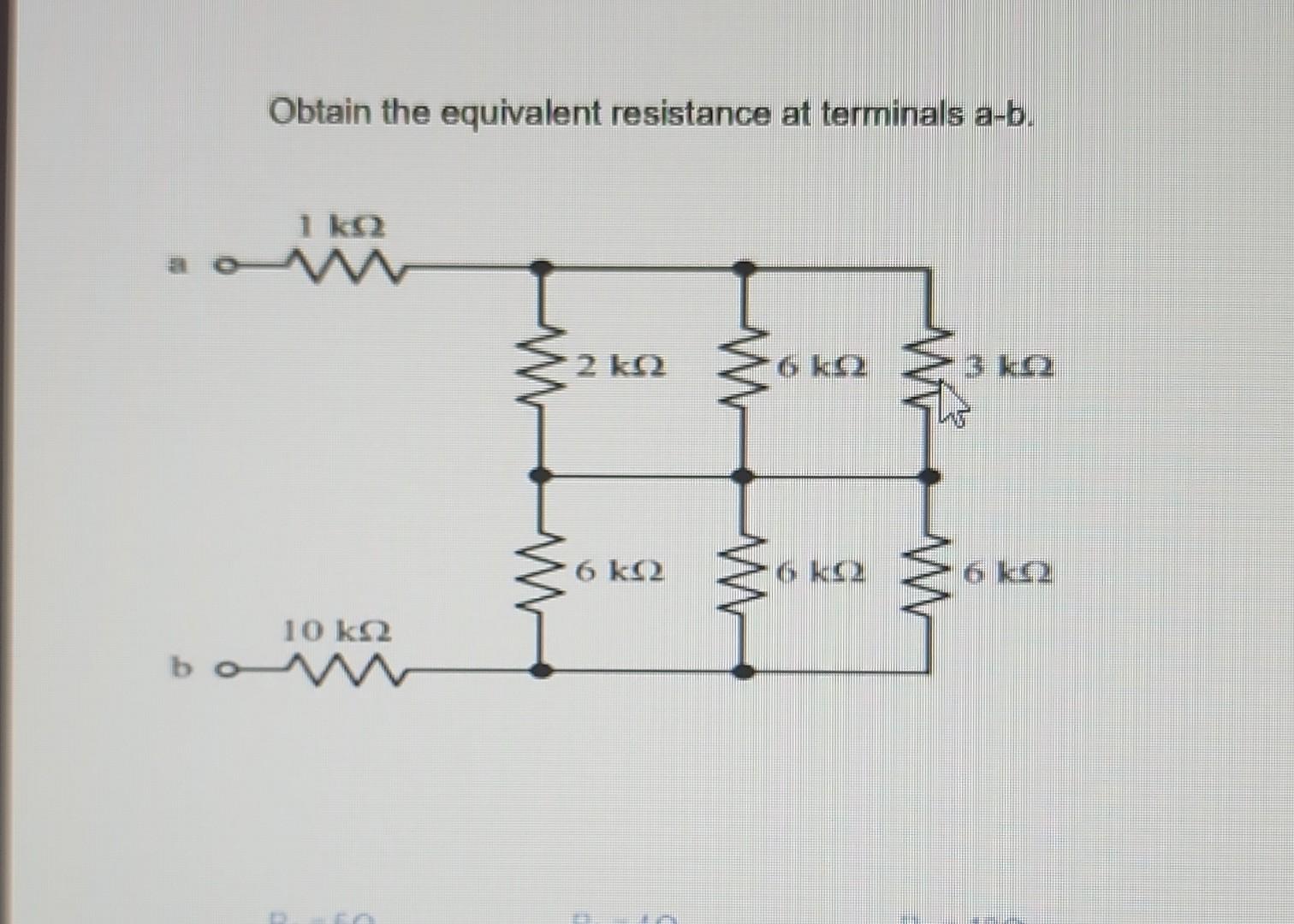 Solved Obtain the equivalent resistance at terminals a-b. | Chegg.com