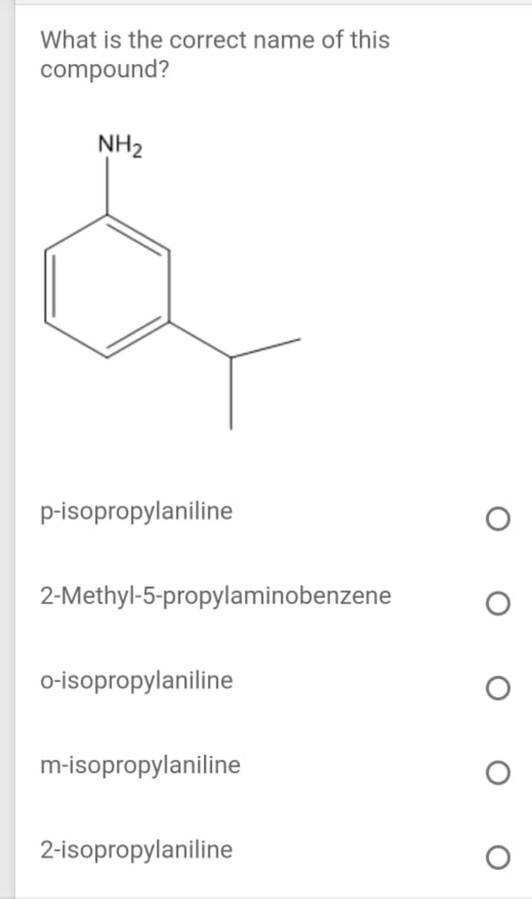 Solved What is the correct name of this compound? NH2 | Chegg.com