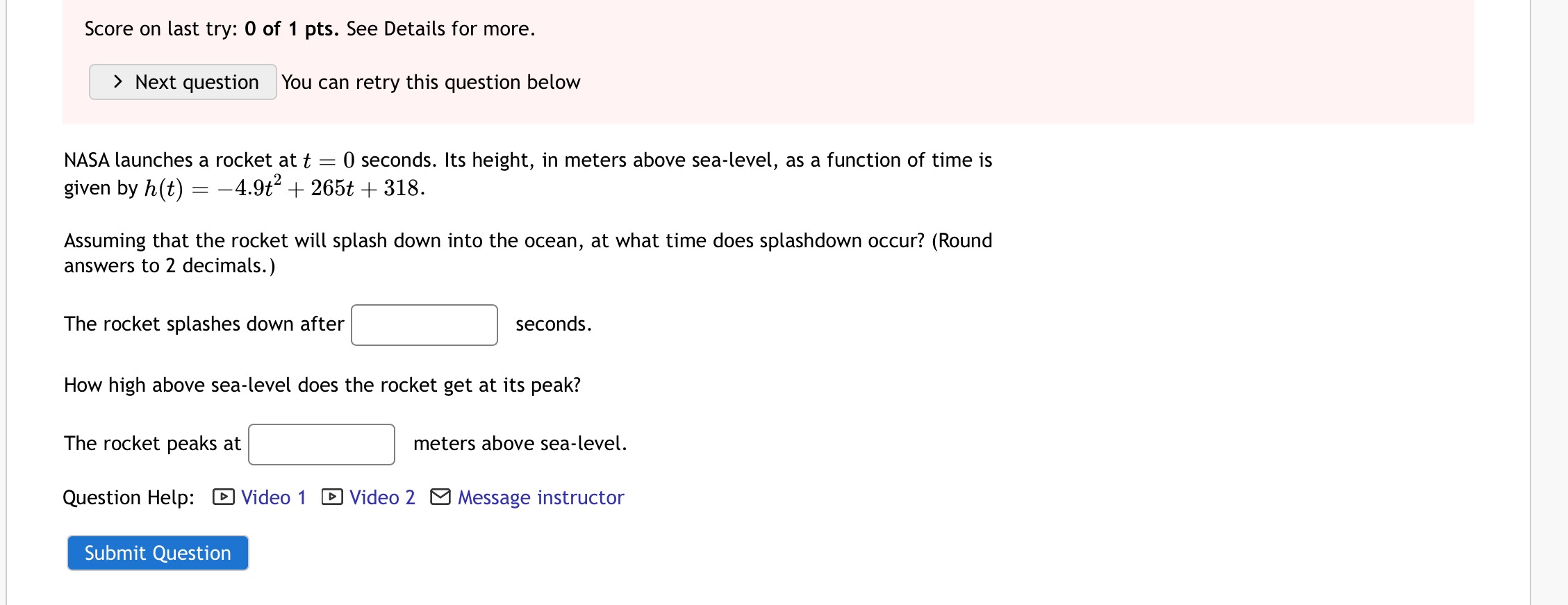 Solved Score on last try: 0 ﻿of 1 ﻿pts. ﻿See Details for | Chegg.com