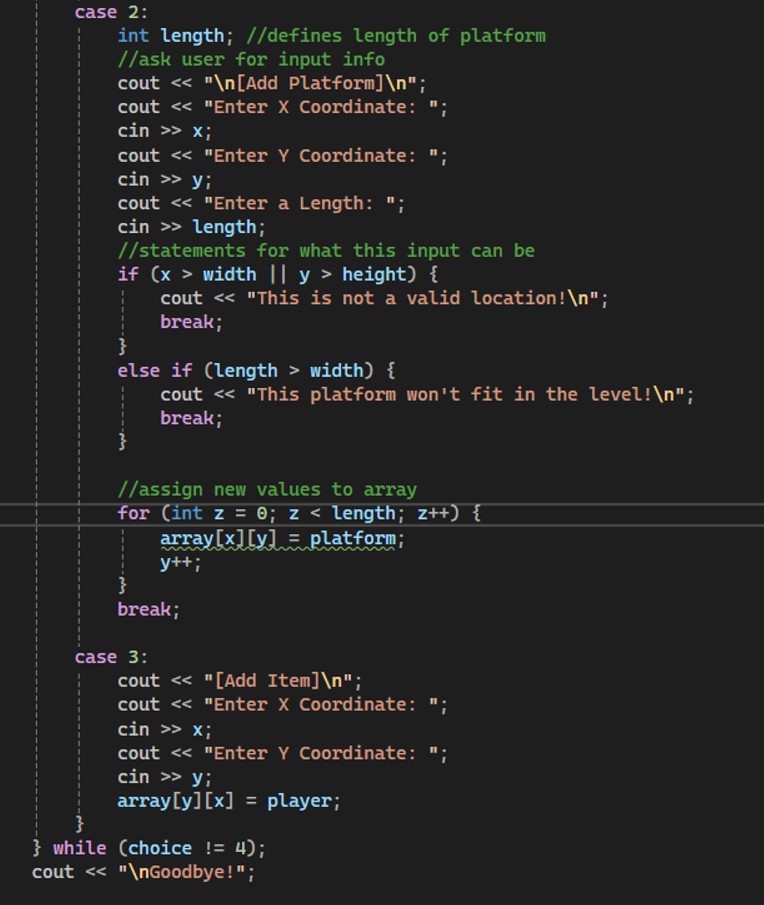 Solved C++ ﻿PLEASE Assignment 5C: Level Map Creator. There | Chegg.com
