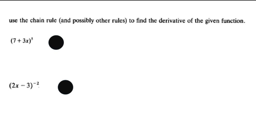 Solved use the chain rule (and possibly other rules) to find | Chegg.com