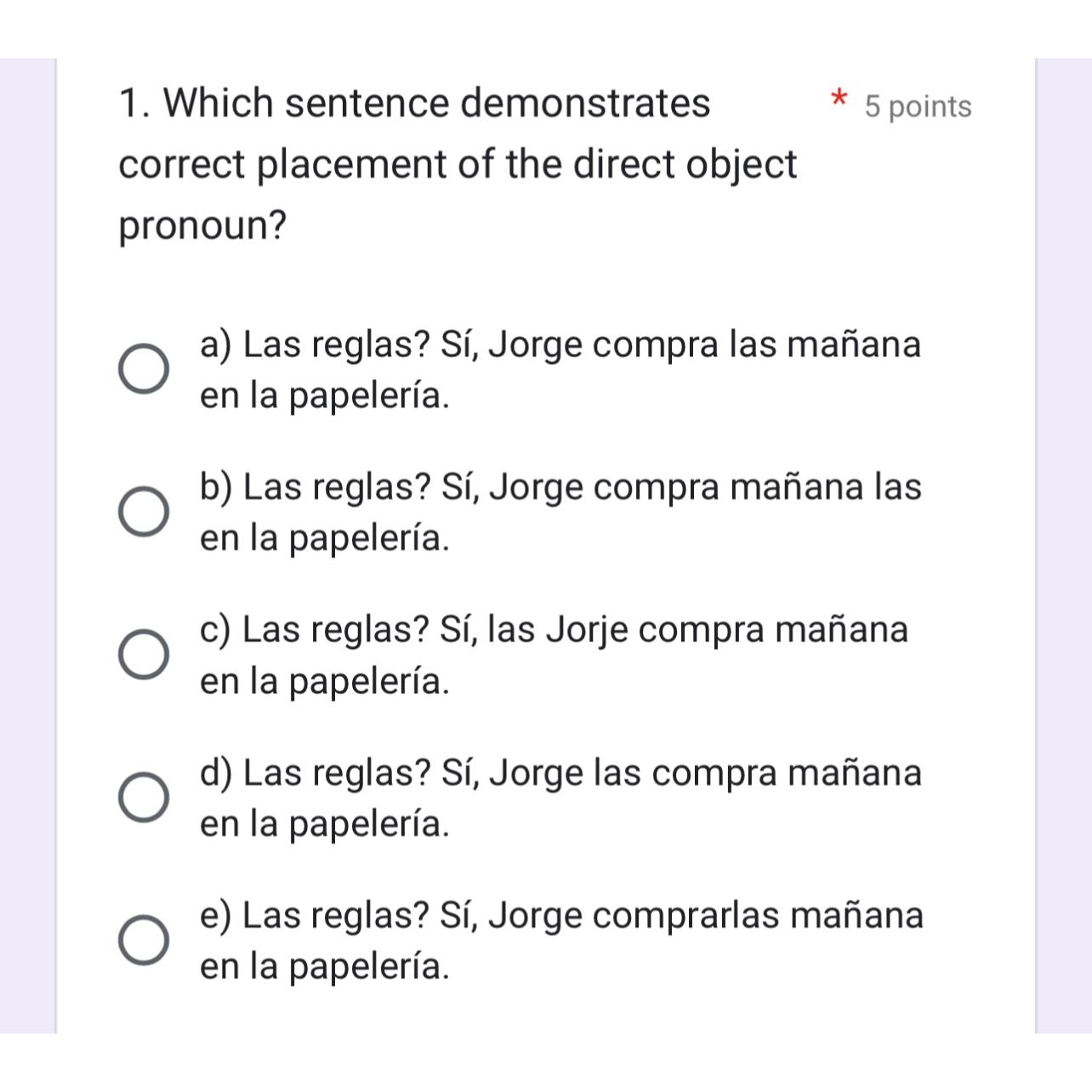Solved Which sentence demonstrates5 points correct | Chegg.com Solved Which sentence demonstrates5 points correct | Chegg.com