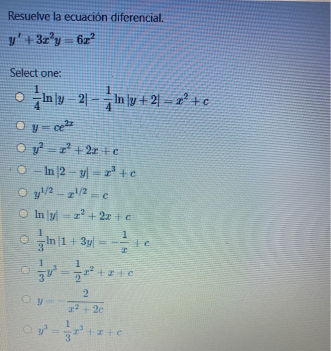 Solved Resuelve la ecuación diferencial. y' + 3r”y = 622 | Chegg.com