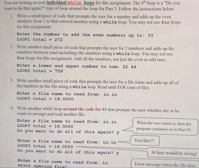 Solved 1. Write a small piece of code that prompts the user | Chegg.com