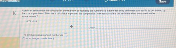 Solved Obtain an estimate for the computation shown below by | Chegg.com