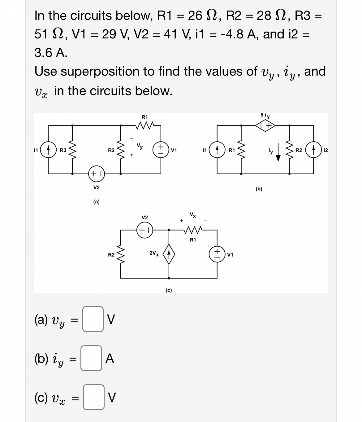 Solved In the circuits below, | Chegg.com